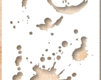 Splatter stencil | Etsy