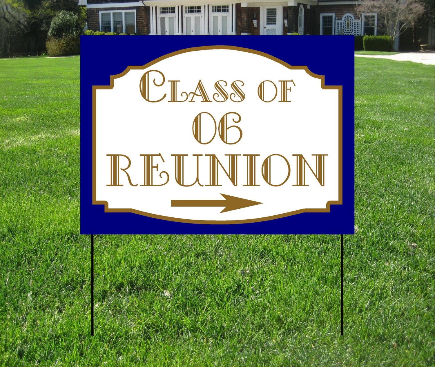 Class Reunion Yard Signs Event Yard Sign Custom Bag Yard