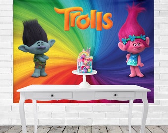 Trolls backdrop | Etsy