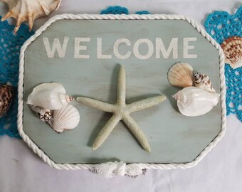 Beach welcome sign | Etsy