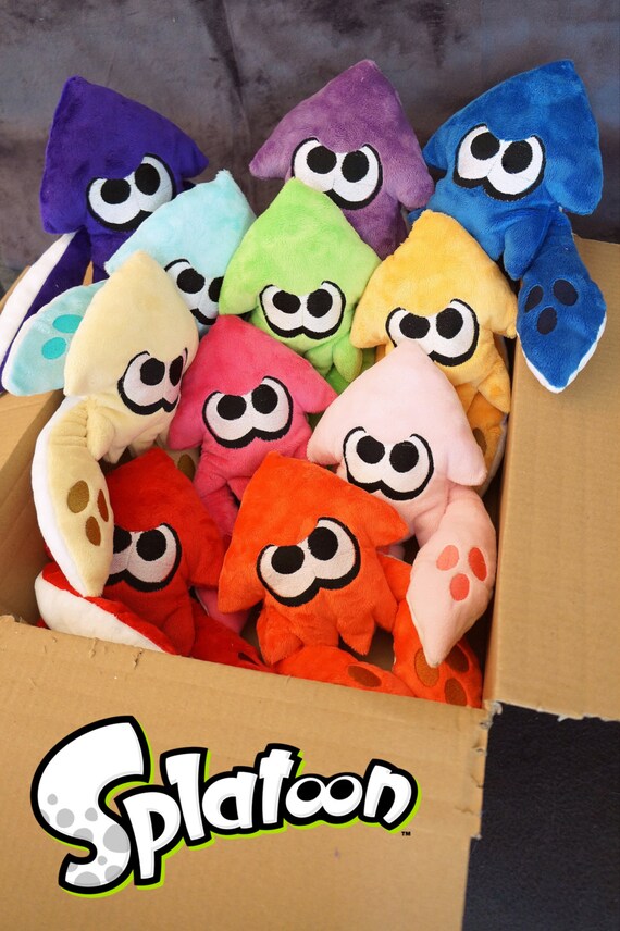 handmade Splatoon inspired squid plush