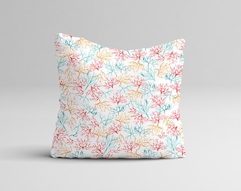 Coral throw pillows | Etsy