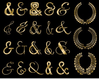 Ampersand clipart | Etsy