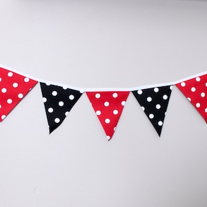 Red black polka dot | Etsy