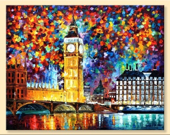 London canvas art | Etsy