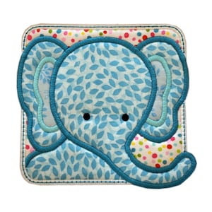 Elephant quilt block | Etsy