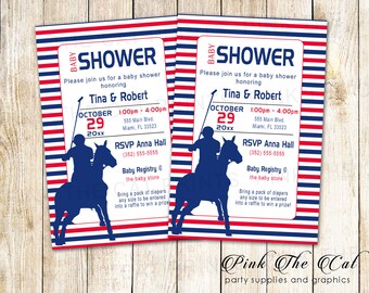 Polo invitation | Etsy