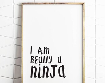 Ninja Poster I got moves poster ready to print poster for