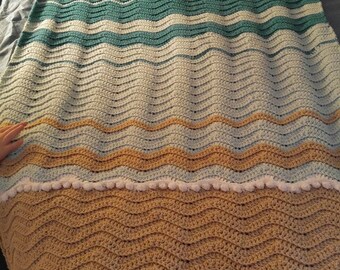 Sea turtle afghan | Etsy