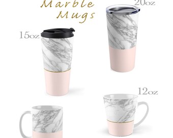 Marble coffee mug | Etsy