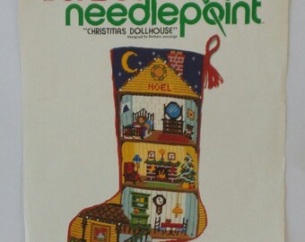 Needlepoint christmas stocking kits | Etsy