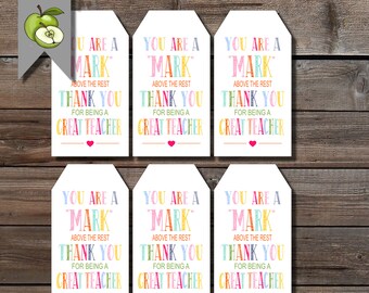 Teacher gift tag | Etsy