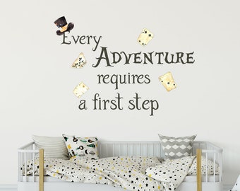 Alice In Wonderland Wall Decal Quote I Am Not Crazy Wall