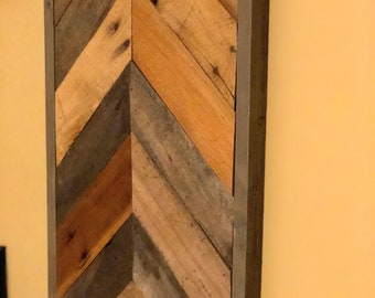 Wood plank art | Etsy