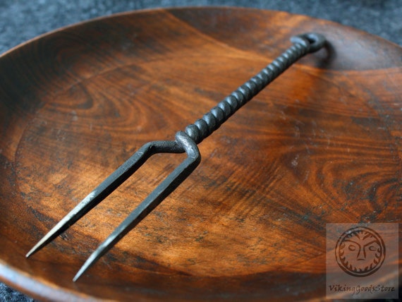 Forged Fork Viking Fork Medieval Fork Rustic Fork Forged