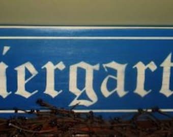 Biergarten sign | Etsy
