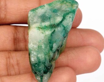 Uncut emerald | Etsy