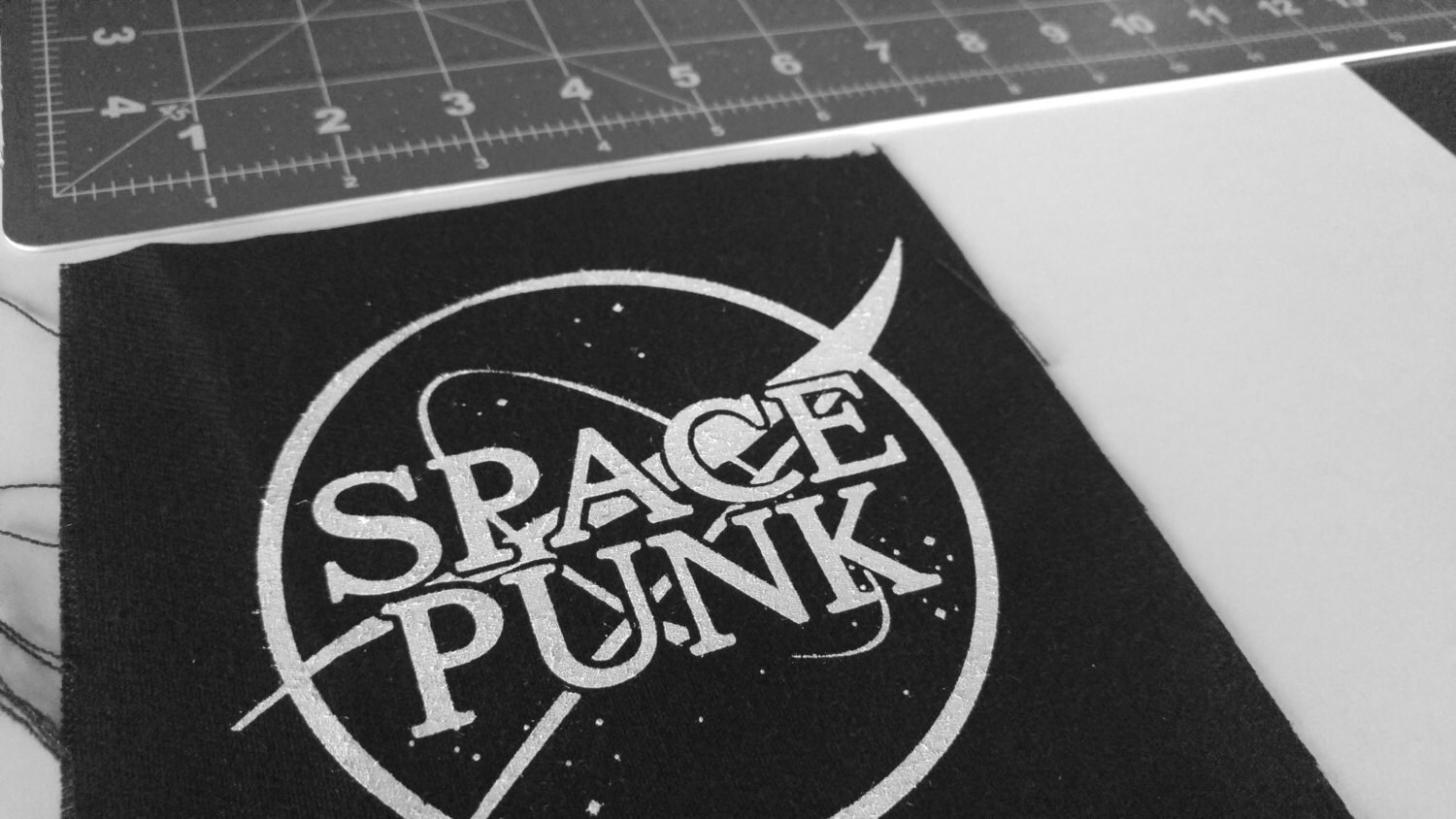 Space Punk patch - NASA style - 6x6 medium size