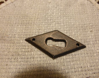 Set Vintage Victorian Artistic Keyhole with Antique Key LOCK