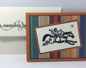 Cowboy card | Etsy