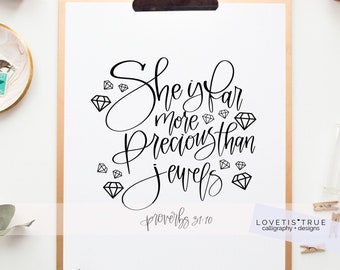Proverbs 31 10 | Etsy