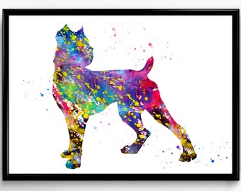 Dog watercolor | Etsy