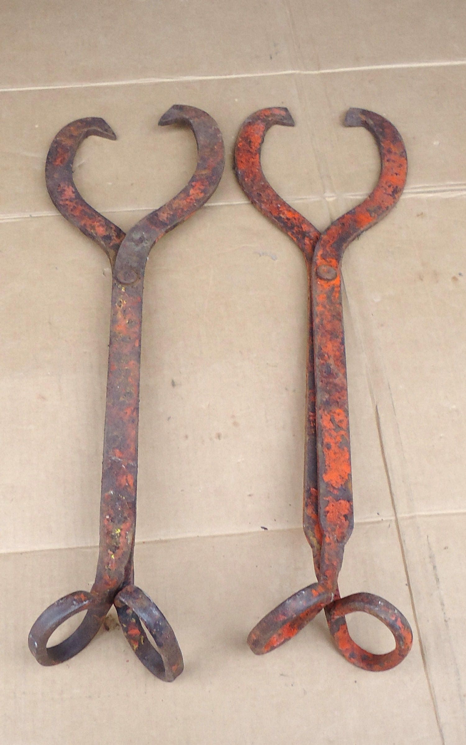 antique railroad tools,vintage railroad tie tongs,logging hooks ice ...