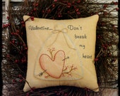 Items similar to Valentine don't break my heart embroidery PDF Pattern ...