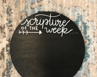 Chalkboard scripture | Etsy