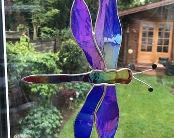 Beginner Stained Glass Pattern Dragonfly Suncatcher Pattern