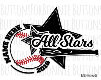 All star baseball | Etsy