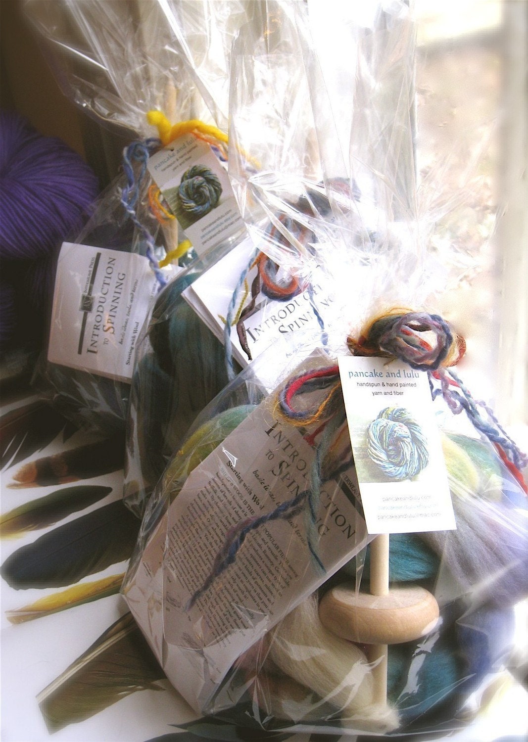 SPIN KIT learn to spin spindle kit with handmade hardwood