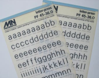 Rub on letters | Etsy