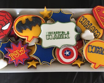 Superhero cookies | Etsy