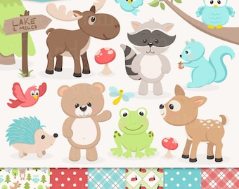 Woodland Animals Clip Art Woodland Clipart Forest Animal