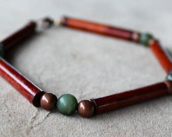 Gar scale necklace real gar fish scale on hand-braided