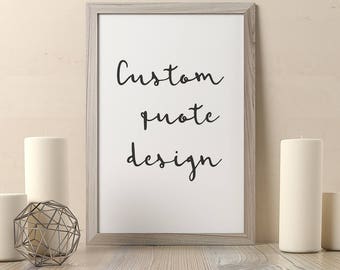 Custom quote print | Etsy