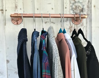 Copper clothing rack | Etsy