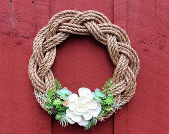 Rope wreath | Etsy