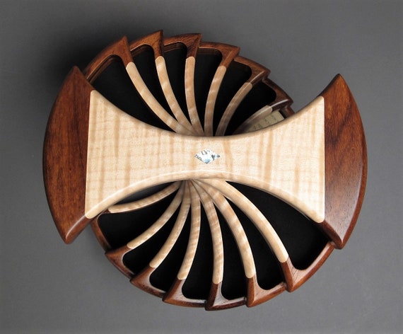 Rotating Jewelry Box with Secret Compartments Functional