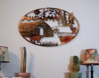 Barnyard scene | Etsy