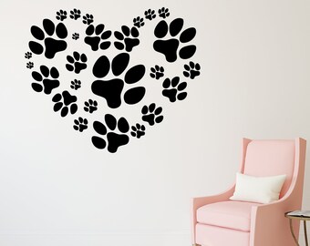 Heart wall decal | Etsy