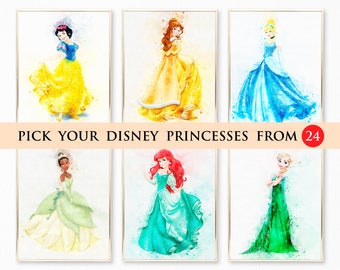 Princess wall art | Etsy