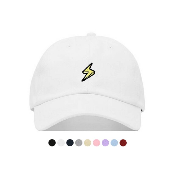 LIGHTNING BOLT Baseball Hat Embroidered Dad Cap Storm