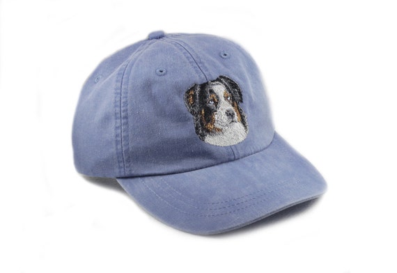 Australian Shepherd embroidered hat baseball cap dog lover