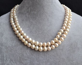 Double strand pearls | Etsy