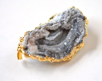 Geode pendant | Etsy