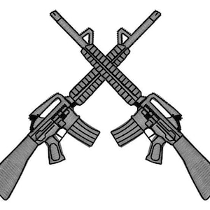 Crossed rifles | Etsy