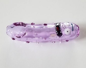 Purple glass pipe | Etsy