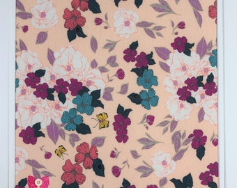 Floral knit fabric | Etsy